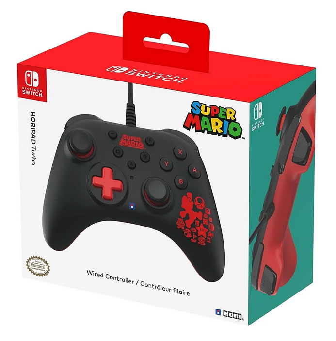HORI SWITCH Controller Wired Horipad Turbo Mario 1130279